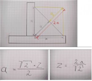How to calculate Throat Size or Leg Length Size in a Fillet weld